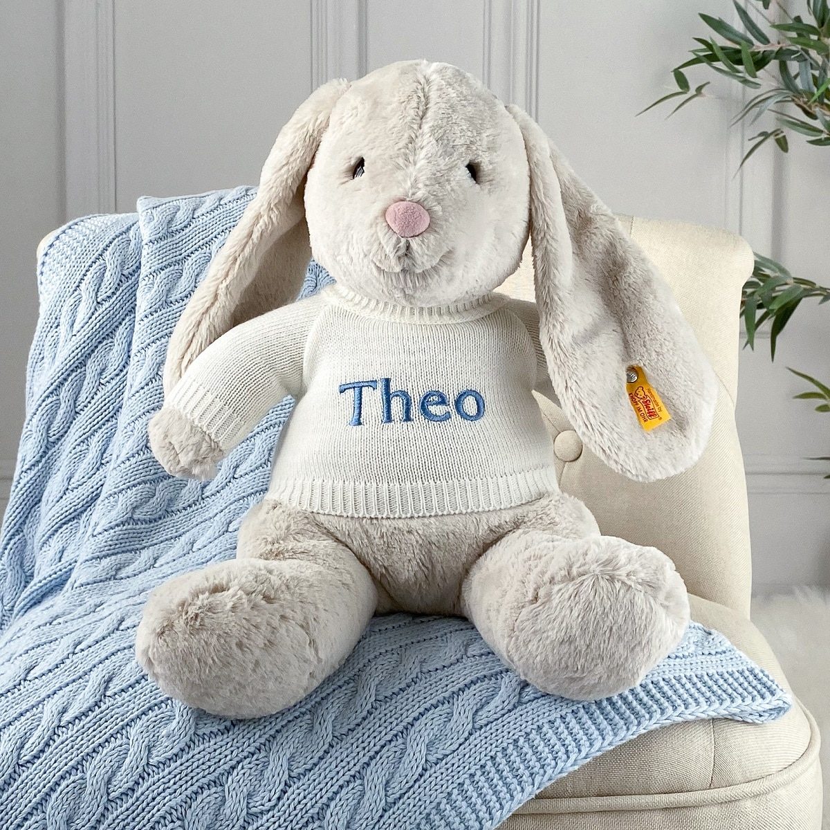 Personalised Steiff hoppie rabbit large soft toy | That's mine