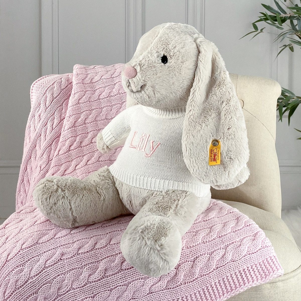 Personalised Steiff hoppie rabbit large soft toy | That's mine