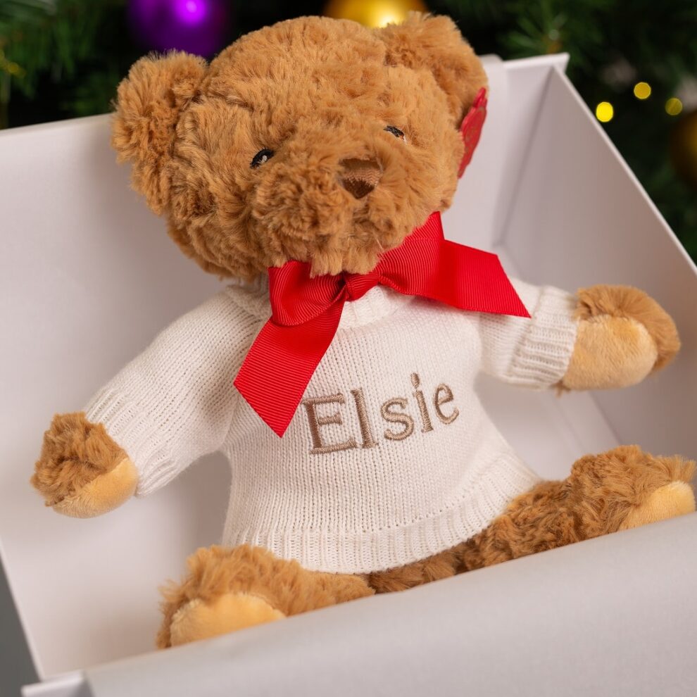 Personalised Jellycat bumbly bear twinning teddies set small and medium