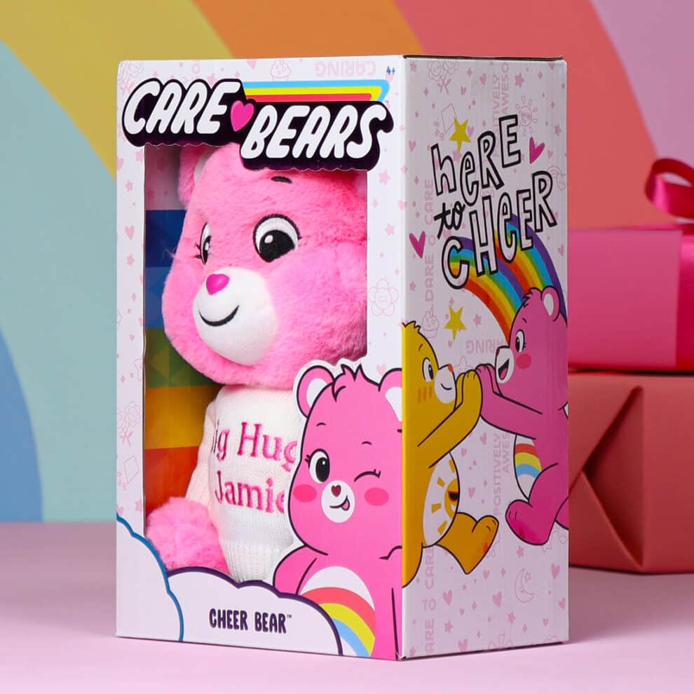 Personalised Care Bears Cheer Bear Plush Soft Toy | That's mine