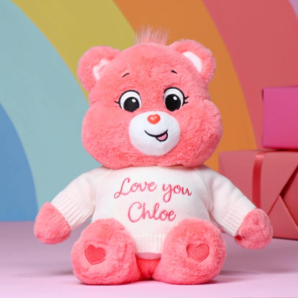Personalised Care Bears Love-A-Lot Bear Plush Soft Toy | That's mine