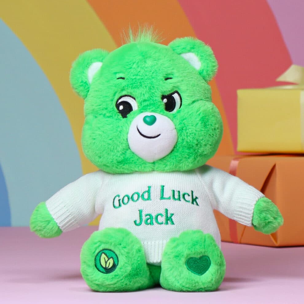 Personalised Care Bears Good Luck Bear Plush Soft Toy | That's mine
