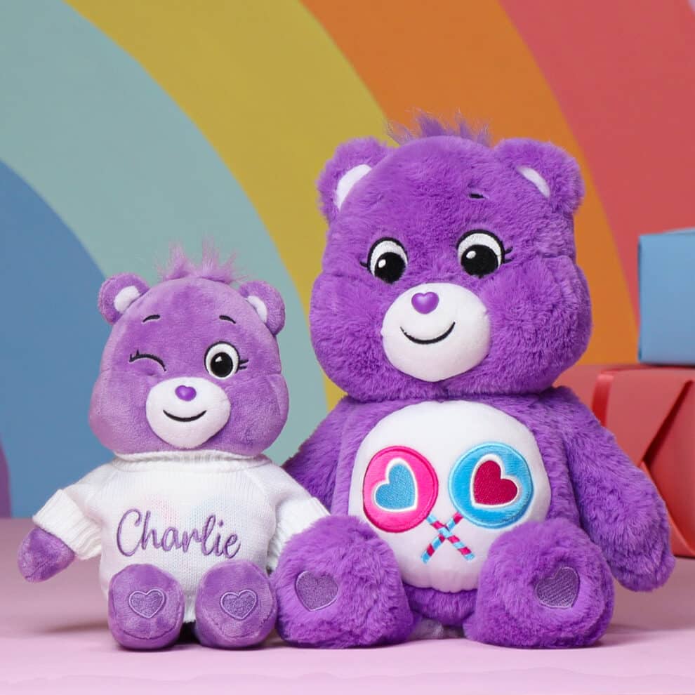 Personalised Care Bears Share Bear Small Plush Soft Toy | That's mine