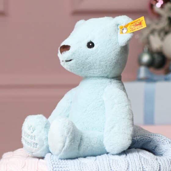 Personalised My First Steiff cuddly friends teddy bear pink soft toy