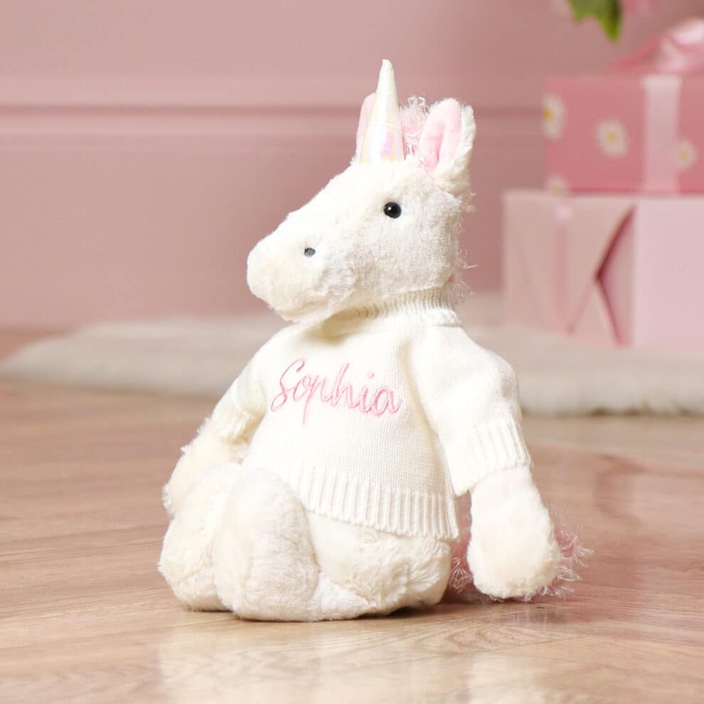Personalised Jellycat Bashful cream unicorn soft toy | That's mine