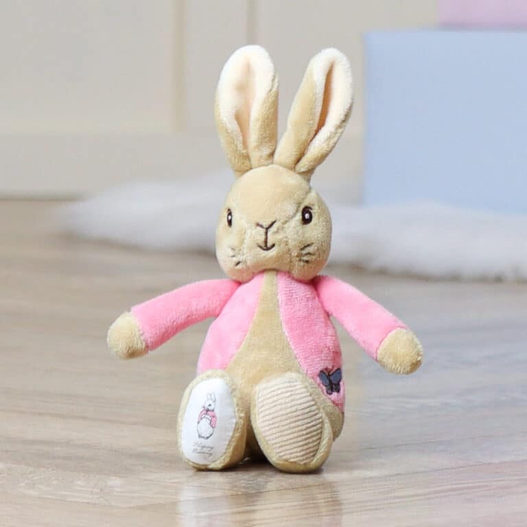Flopsy Bunny soft toy rattle and The tale of the Flopsy Bunnies book ...